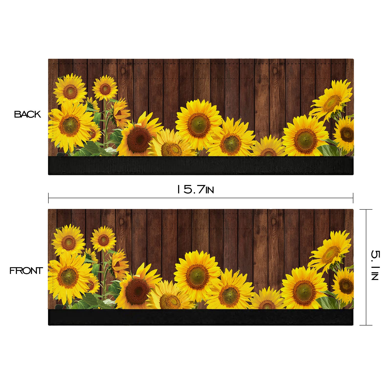 DMCXERO Refrigerator Handle Covers Set of 4 Appliance Handle Covers Use on Keep Kitchen Appliance Fridge Oven Microwave Dishwasher Clean (Sunflower)