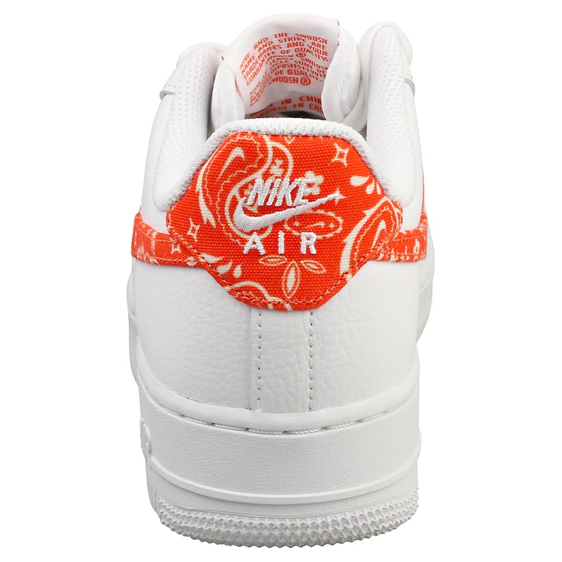 Nike Women's Air Force 1 Low Shoe, White/Rush Orange-white, 6
