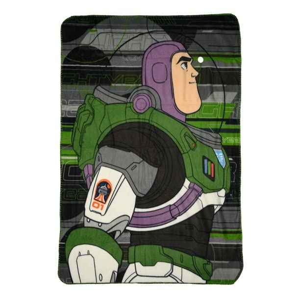 Buzz Lightyear Blanket| Buzz Lightyear Fleece Throw Bundle with Toy Story Stickers and More for Kids Toddlers Children (Buzz Toy Story Blanket) 45โ x 60โ