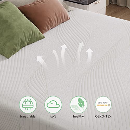 Novilla Full Size Mattress, 12 Inch Gel Memory Foam Mattress Cooling, Full Mattress in a Box for Back Pain Relief, Medium Firm Mattress with Edge Support & Motion Isolation
