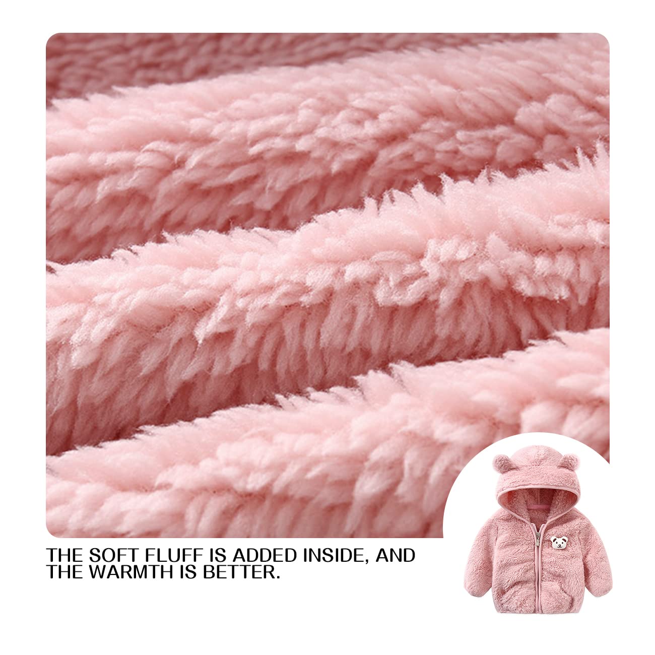 Tumaron Baby Girls Snowsuit Toddler Jacket Winter Bear Clothes Coat 12-18 Months Sweater