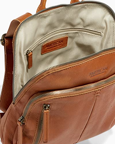 American Leather Co. - Cleveland Midsize Backpack - Highly Functional & Superbly Fashionable - Saddle Smooth