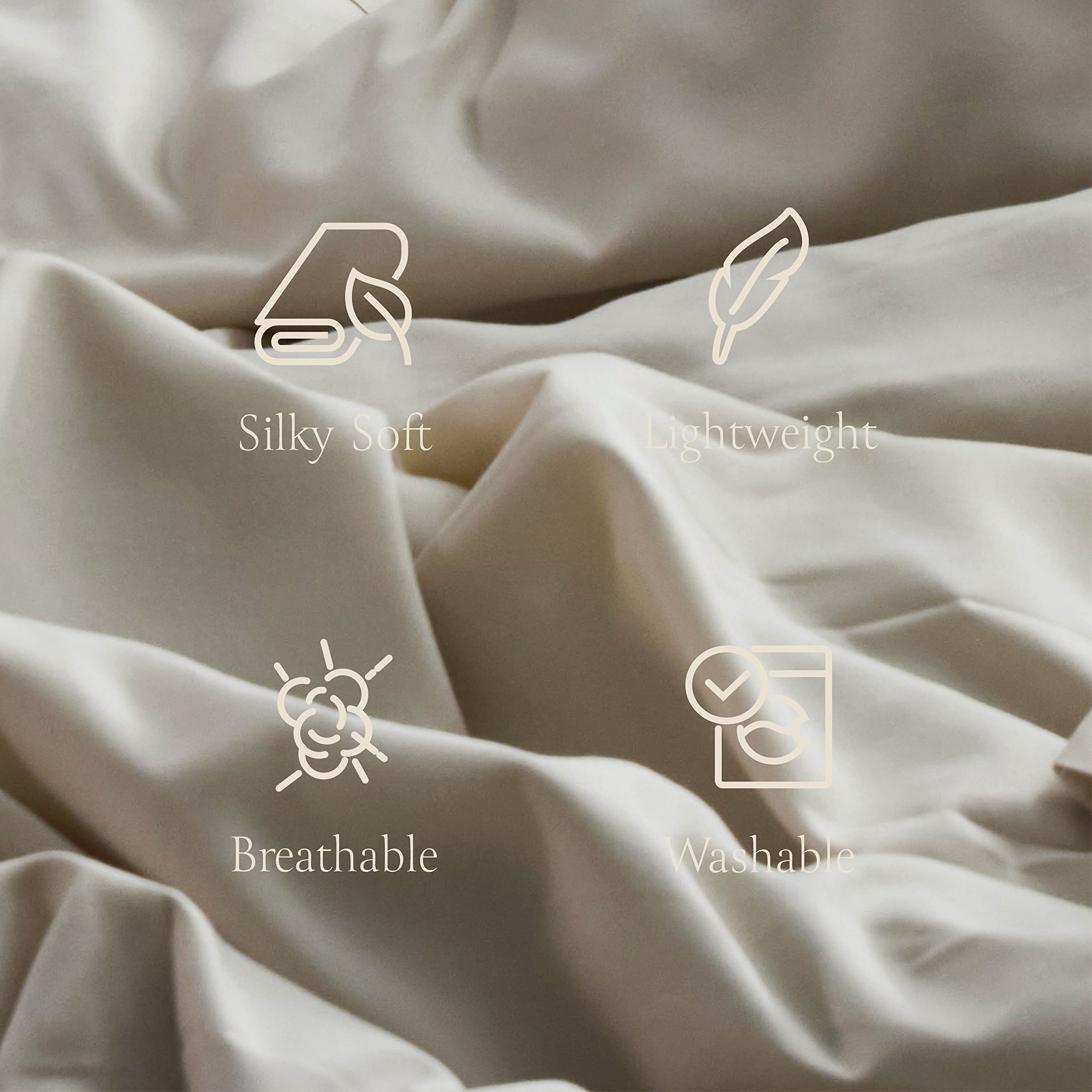 BELADOR Silky Soft Full Sheet Set - 6 Piece Luxury Bed Sheets with Deep Pocket for Full Size Bed, Secure-Fit Elastic, Breathable, Wrinkle Free Oeko-Tex