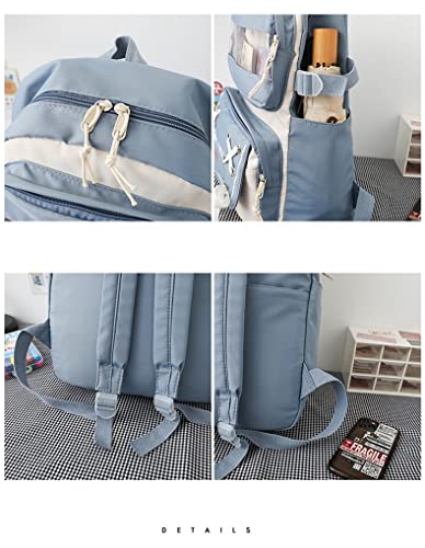 Festa Park Cute Cool Backpack for Teens Girls, Ita Bag Kawaii Backpack with Kawaii Pins Accessories, Cool Backpack for Christmas Gifts (Blue)