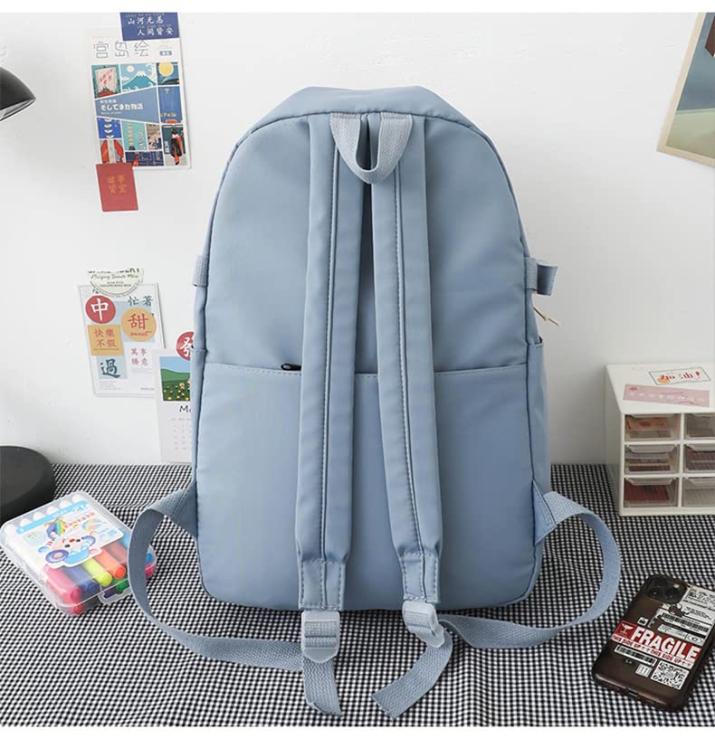 Festa Park Cute Cool Backpack for Teens Girls, Ita Bag Kawaii Backpack with Kawaii Pins Accessories, Cool Backpack for Christmas Gifts (Blue)