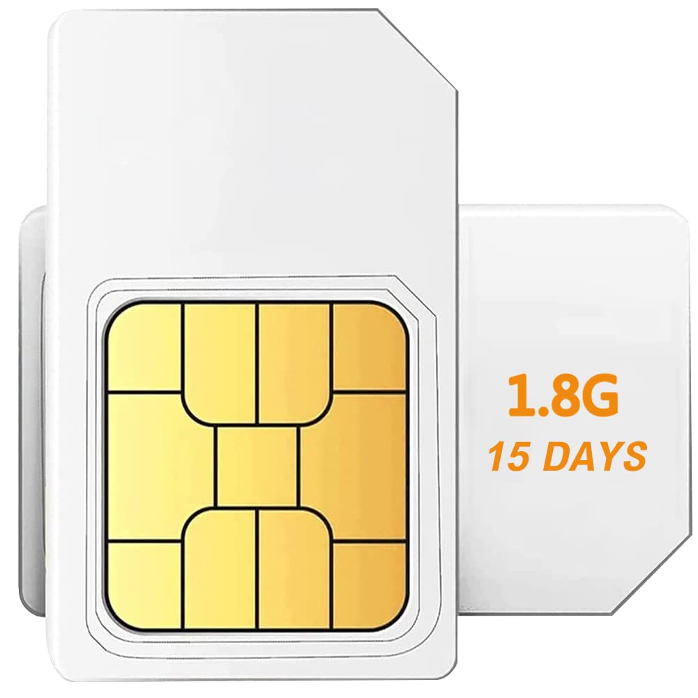 Prepaid SIM Card | Hongkong 15 Days,Unlimited Internet Access,Date Card Data SIM Card for GPS Devices, Security and Hunting Trail Game Cameras Travel (for Data Use Only)
