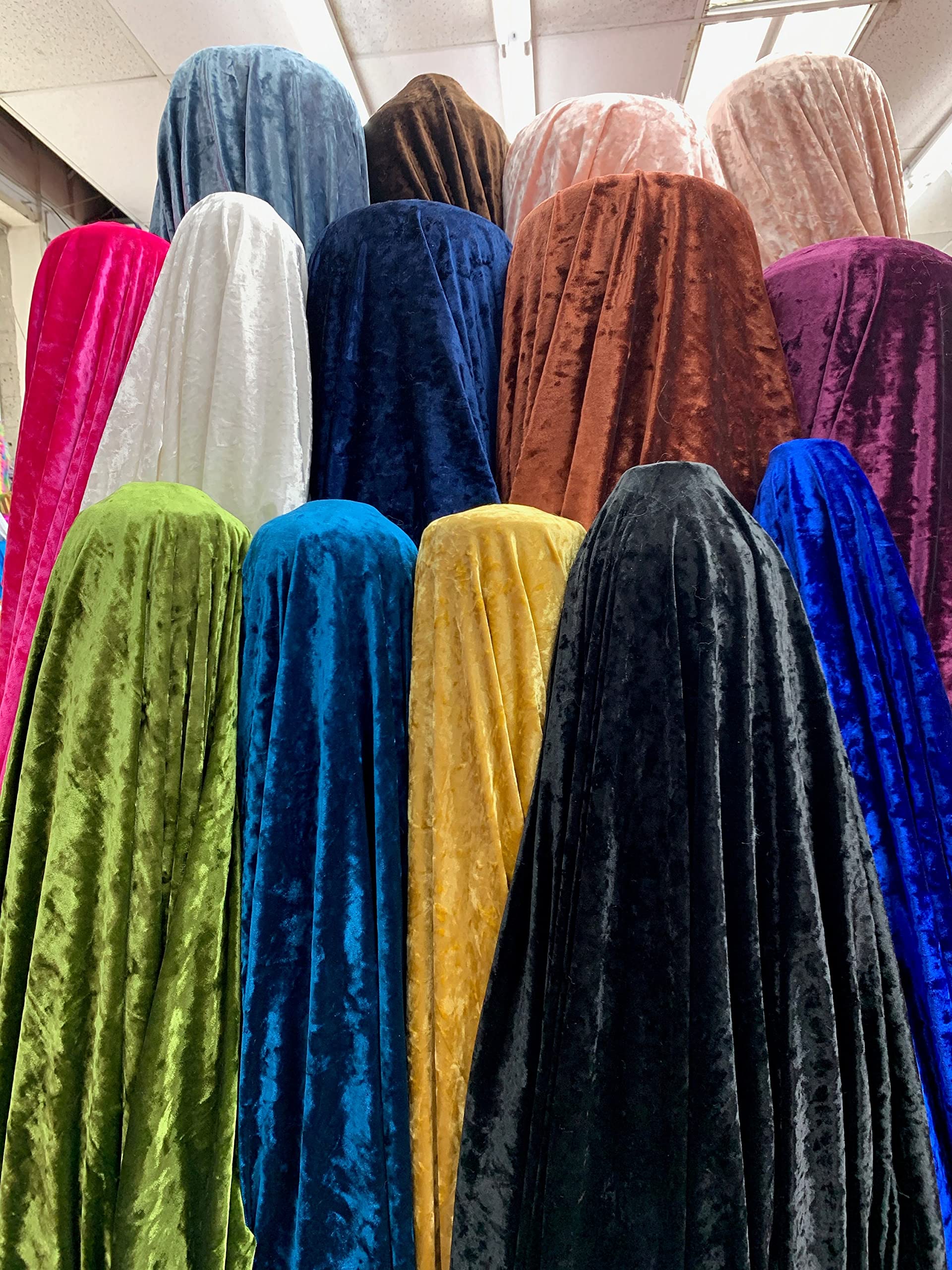 Samantha Wine Polyester Stretch Crushed Velvet Fabric by The Yard for Bows, Topknot. Headwraps, Scrunchies, Clothes, Costumes, Crafts