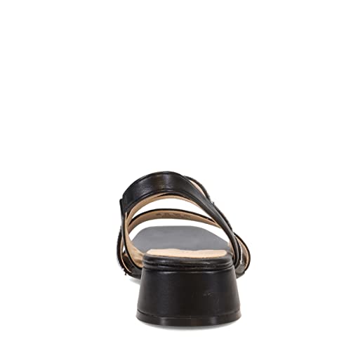 LifeStride Womens Joy Strappy Heeled Sandal, Black, 9 US