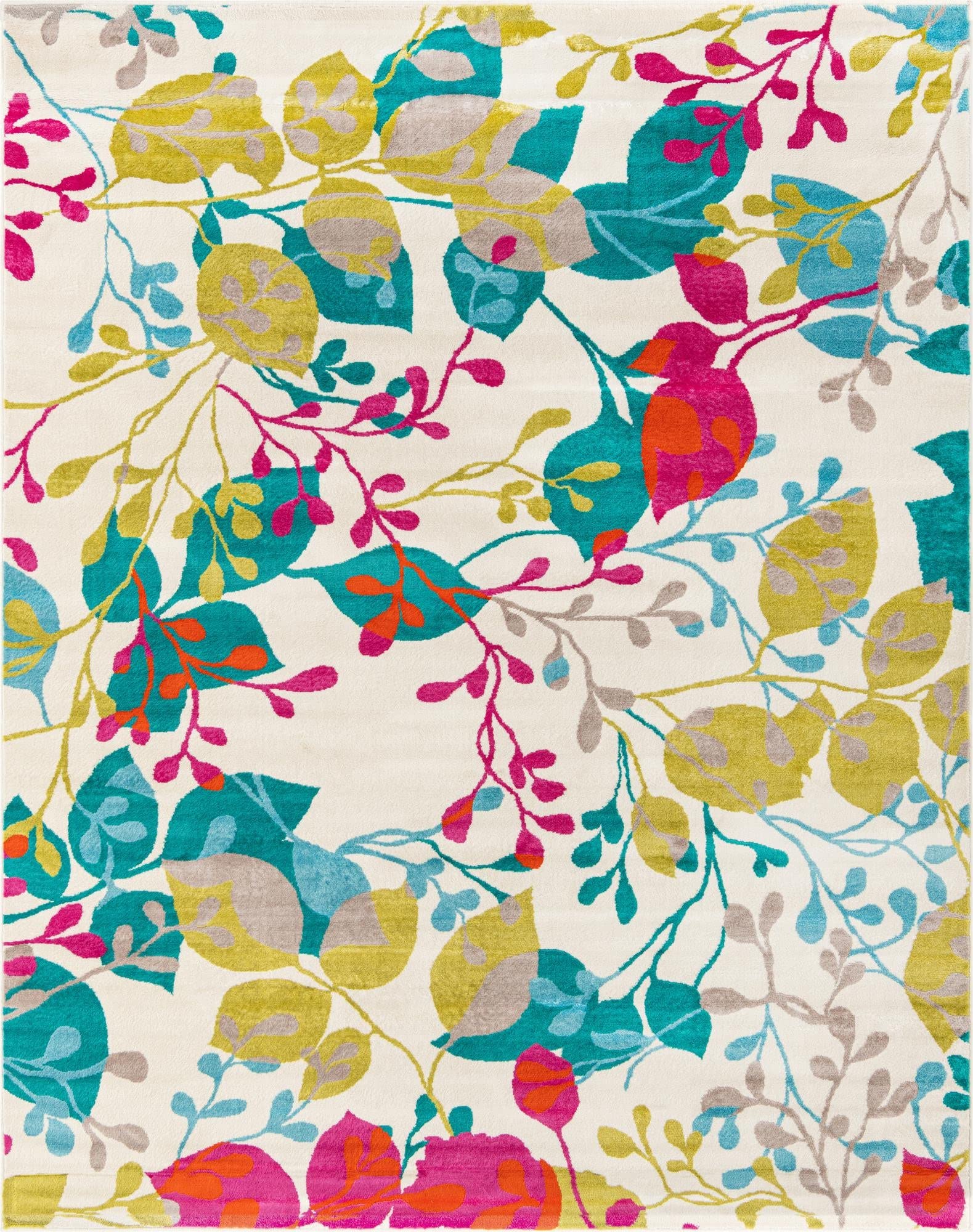 Rugs.com Azalea Collection Rug β 8' x 10' Ivory Medium Rug Perfect for Living Rooms, Large Dining Rooms, Open Floorplans