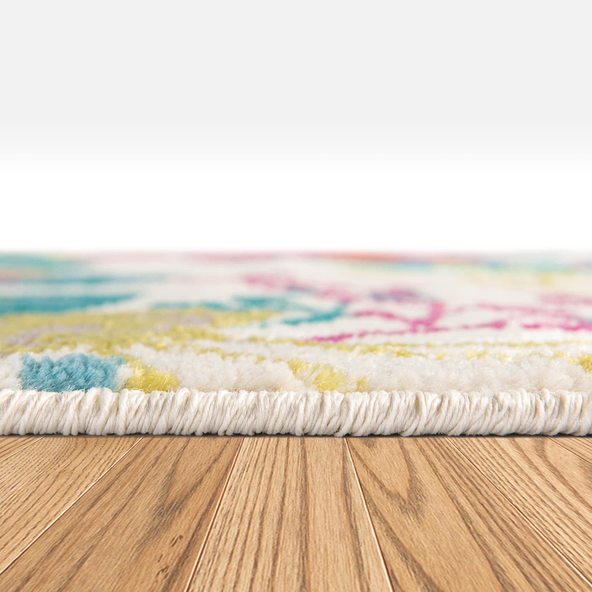 Rugs.com Azalea Collection Rug β 8' x 10' Ivory Medium Rug Perfect for Living Rooms, Large Dining Rooms, Open Floorplans