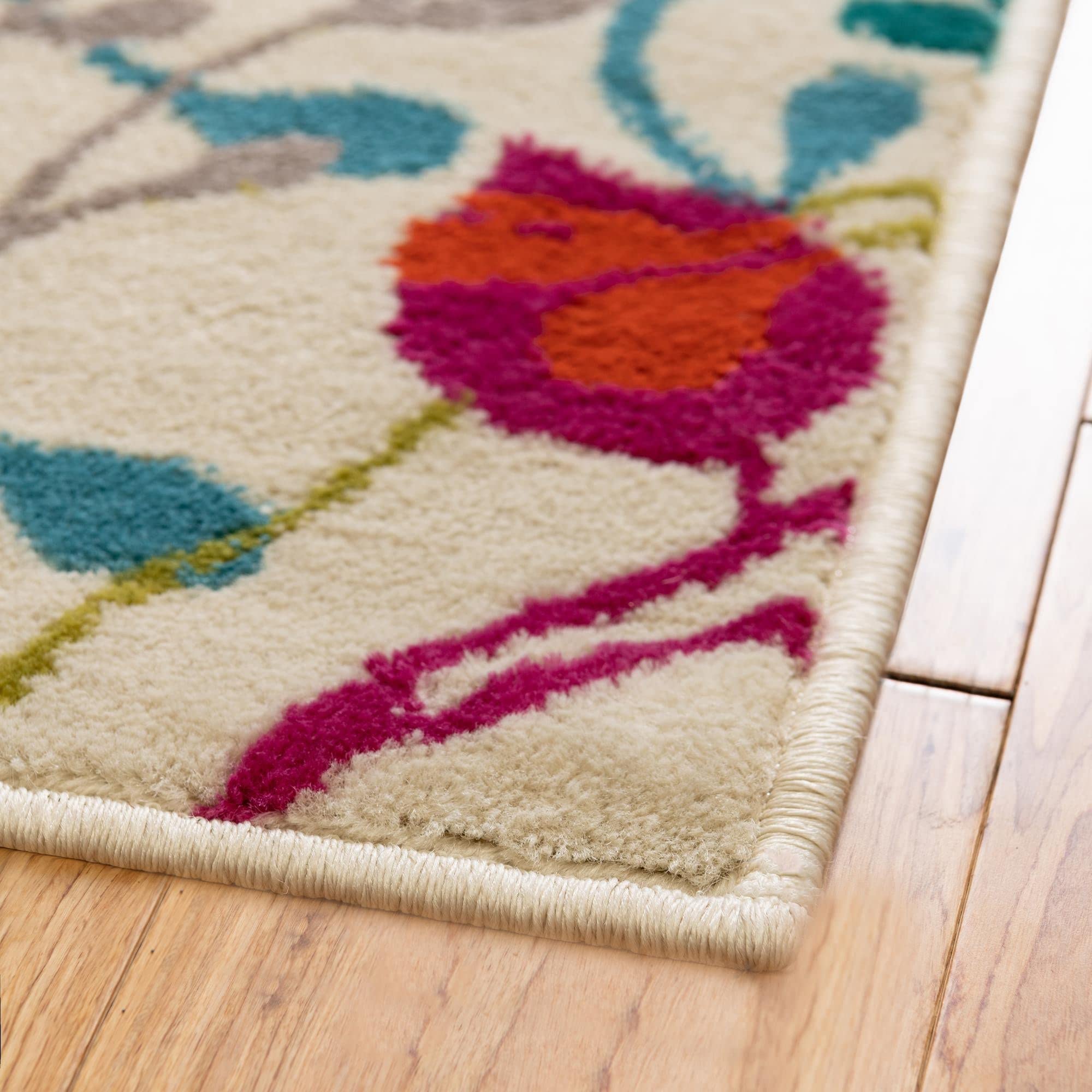 Rugs.com Azalea Collection Rug β 8' x 10' Ivory Medium Rug Perfect for Living Rooms, Large Dining Rooms, Open Floorplans