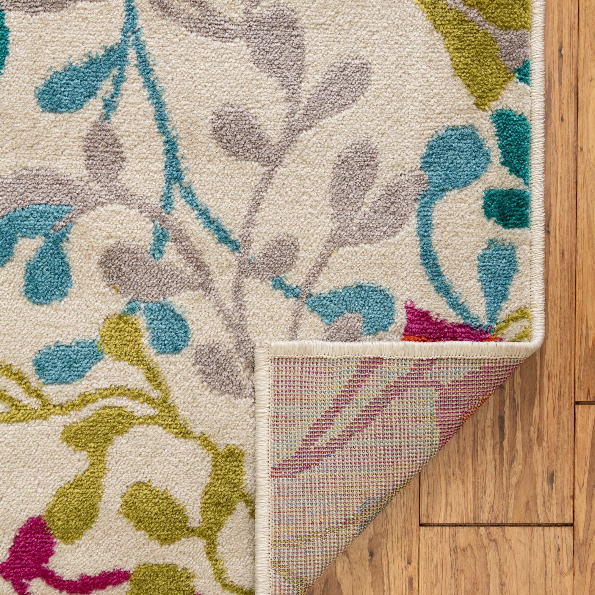 Rugs.com Azalea Collection Rug β 8' x 10' Ivory Medium Rug Perfect for Living Rooms, Large Dining Rooms, Open Floorplans