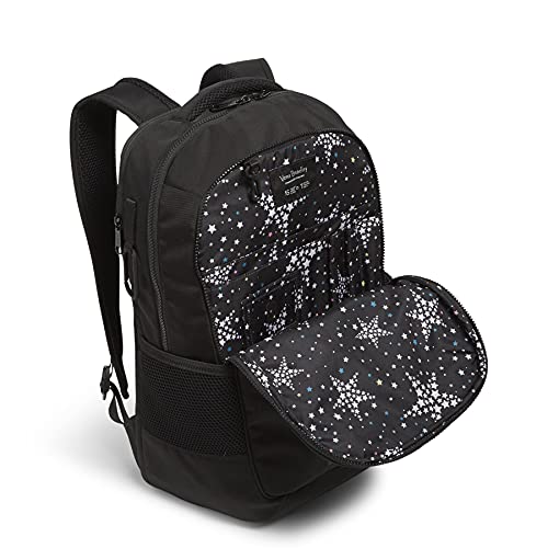 Vera Bradley womens Recycled Lighten Up Reactive Grand Backpack Bookbag, Black, One Size US
