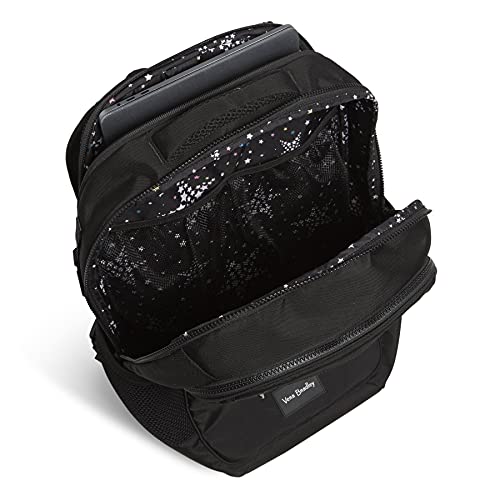 Vera Bradley womens Recycled Lighten Up Reactive Grand Backpack Bookbag, Black, One Size US