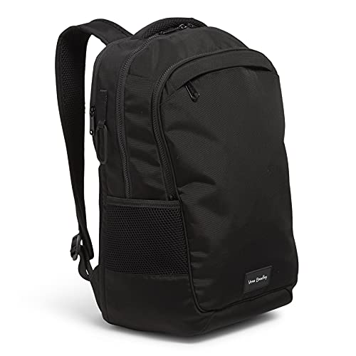 Vera Bradley womens Recycled Lighten Up Reactive Grand Backpack Bookbag, Black, One Size US