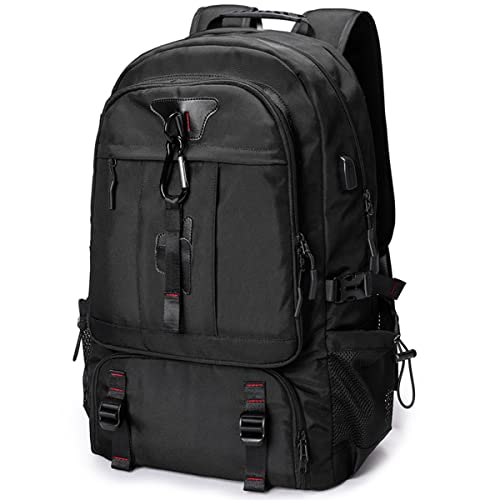 XINCADA Travel Laptop Backpack for Men Extra Large Backpacks with Shoe Compartment Business Carry on Backpack Hiking Daypack, Large (Black)