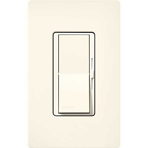 Lutron Diva LED+ Dimmer Switch for Dimmable LED and Incandescent Bulbs with 1-Gang Wallplate, 150W/Single-Pole or 3-Way, Biscuit