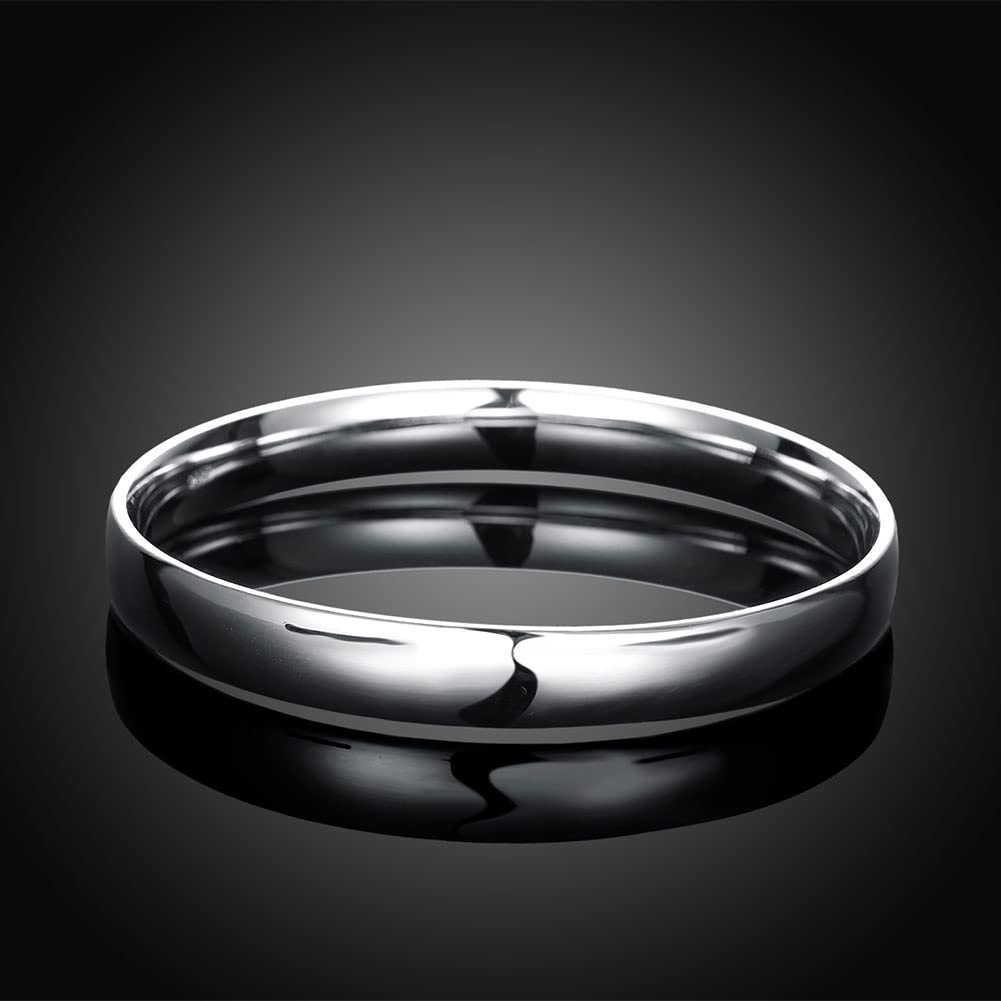 925 Sterling Bangle Bracelet Fashion Jewelry Water Drop Chunky Bangles for Women