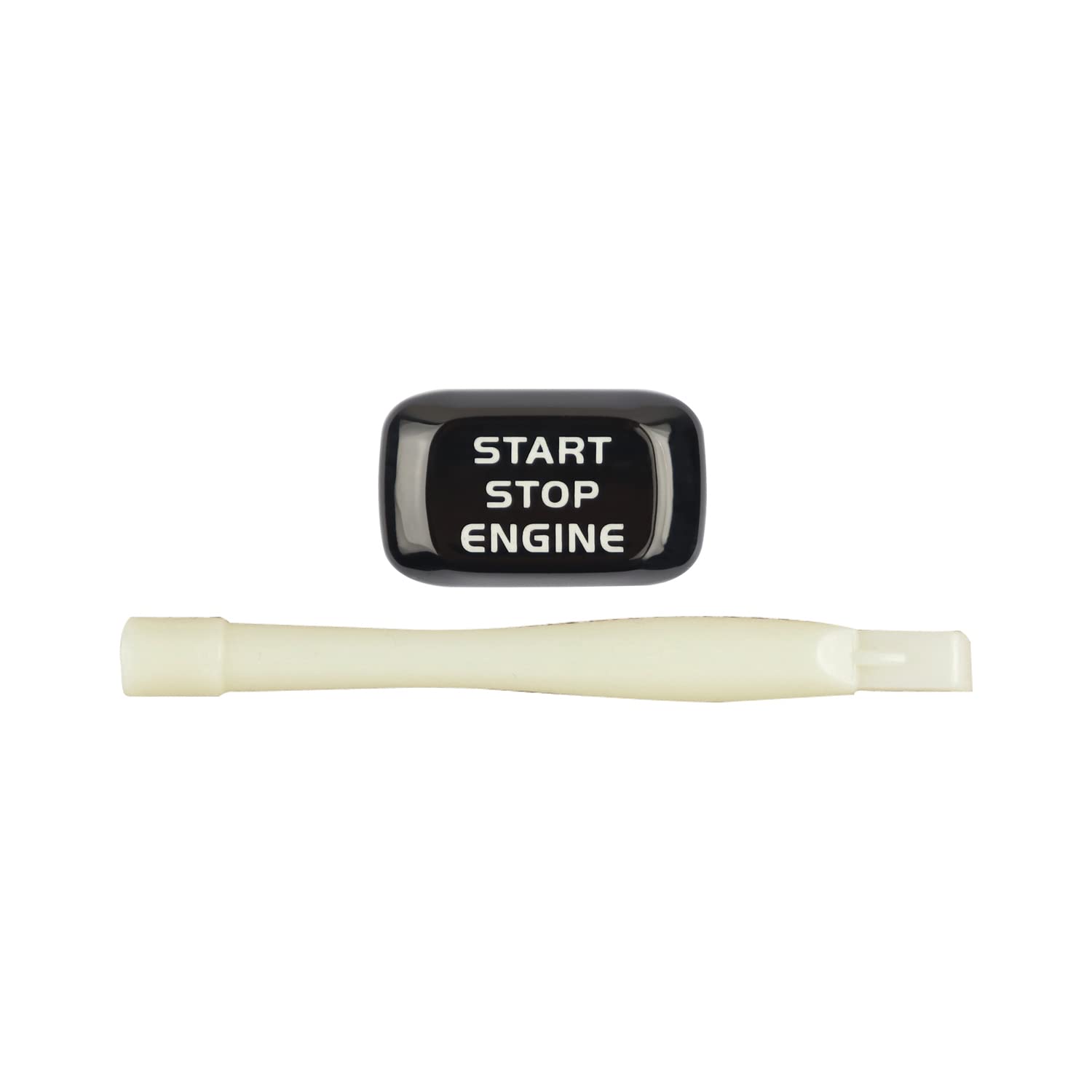 DKMUS Engine Start Button Replace Cover Stop Swtich Key Decor for Volvo V40 V60 S60 XC60 S80 V50 V70 XC70 (Black)