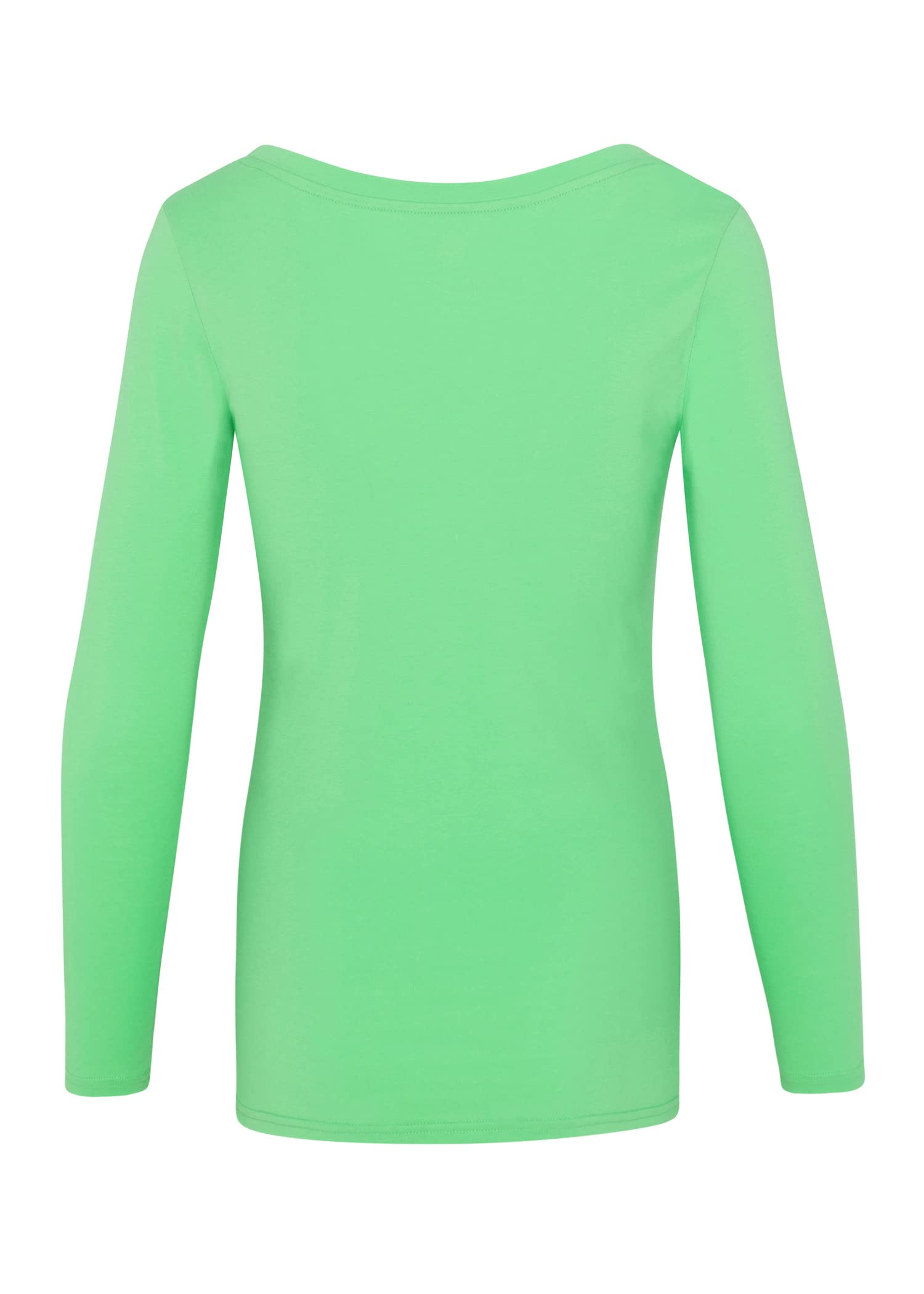 Natural Uniforms Women's Long Sleeve Extra Wide Scoop-Neck T-Shirt Under Scrub (Light Green, Medium)
