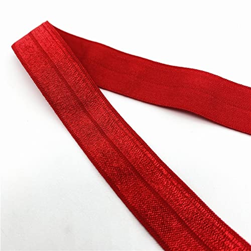 8 Yards 0.8 Inch Elastic Ribbon for Sewing Multicolor Fold Over Spandex Elastic Band Lace Trim Waist Band Garment Accessory