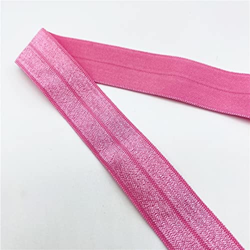 8 Yards 0.8 Inch Elastic Ribbon for Sewing Multicolor Fold Over Spandex Elastic Band Lace Trim Waist Band Garment Accessory