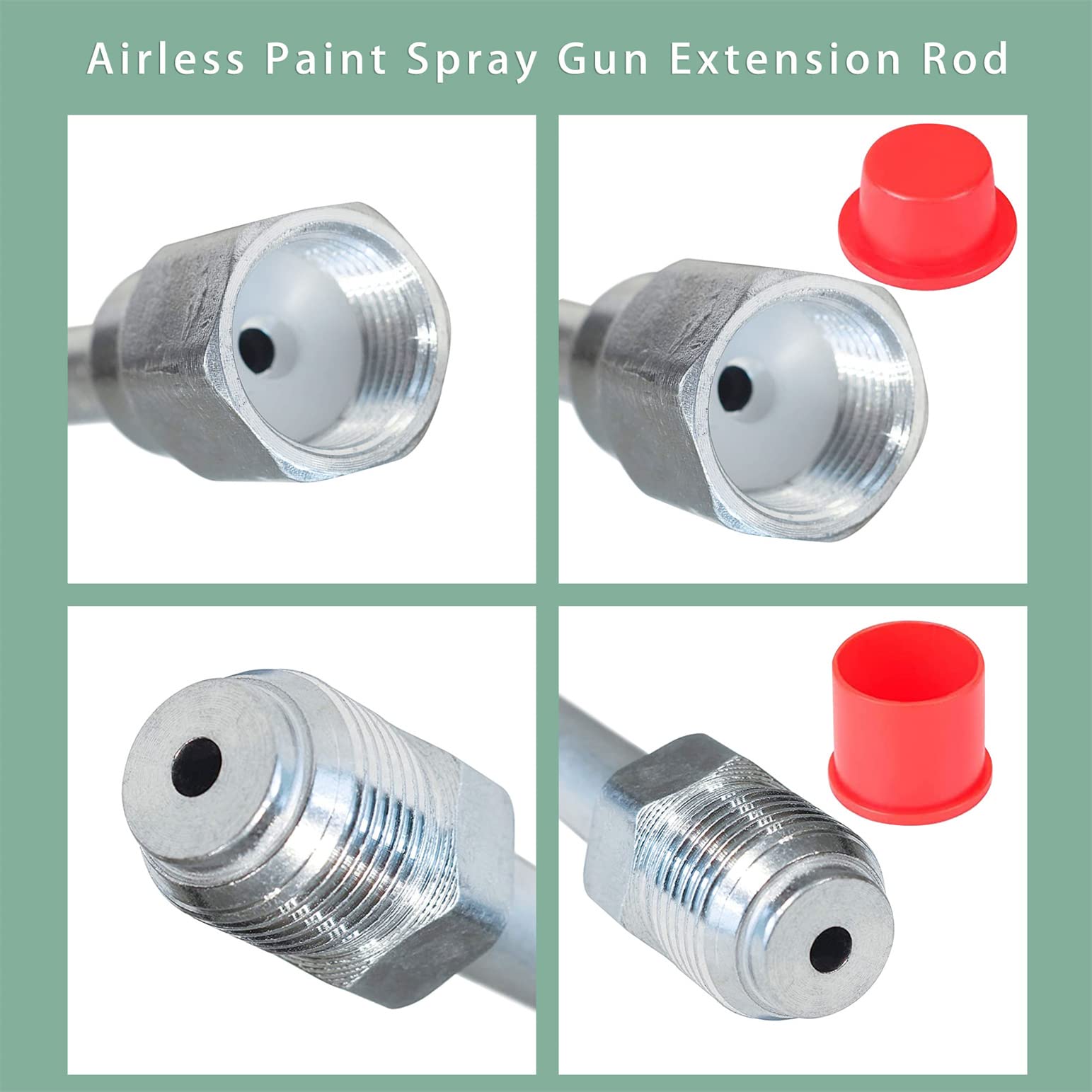 mitoharet 59 Inch(150cm) Airless Paint Sprayer Spray Gun Tip Extension Pole Rod