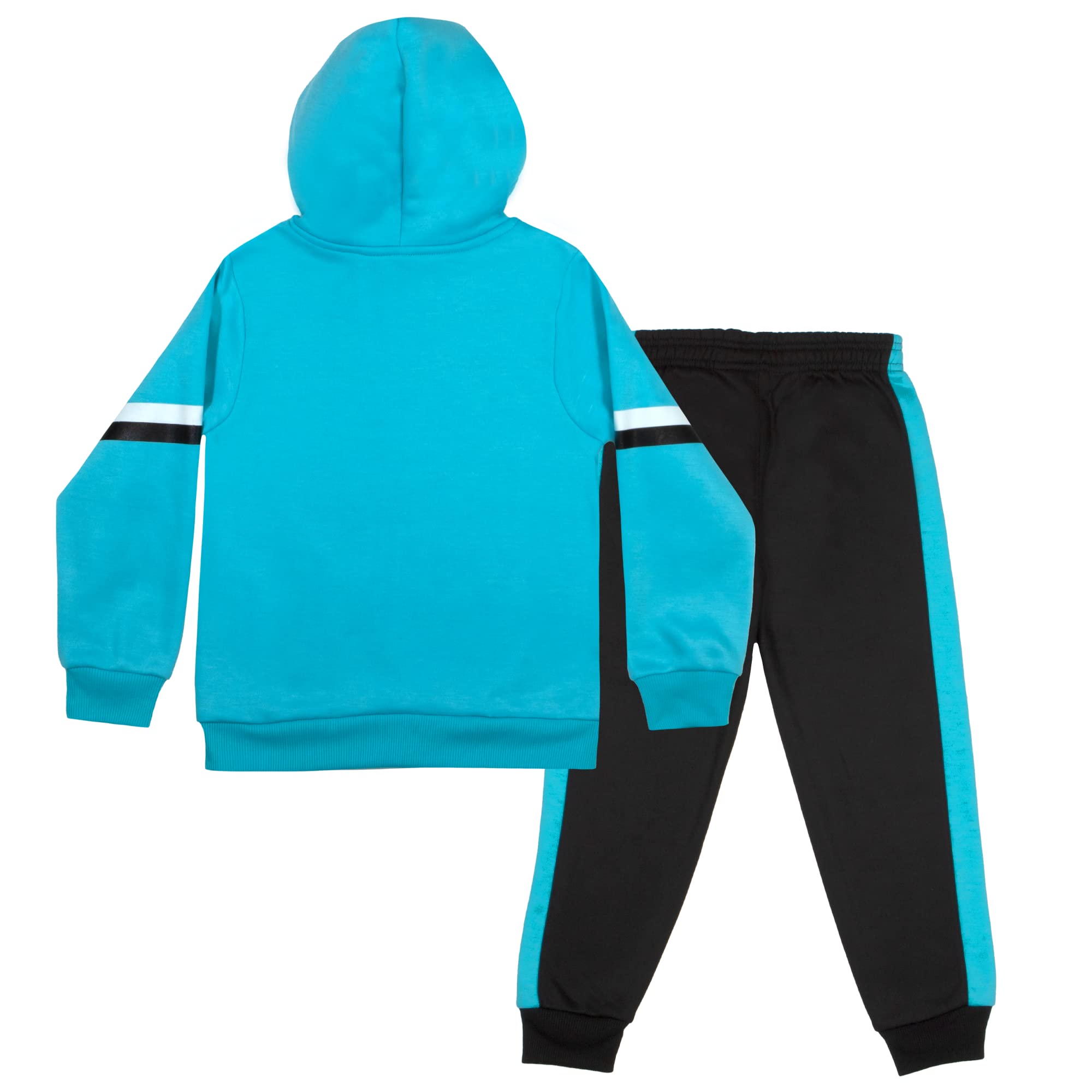 Marvel Avengers and Spider-Man Boys 2-Piece Fleece Sets, Fleece Hoodie and Pants Bundle Set for Boys (Black Panther, 5/6)