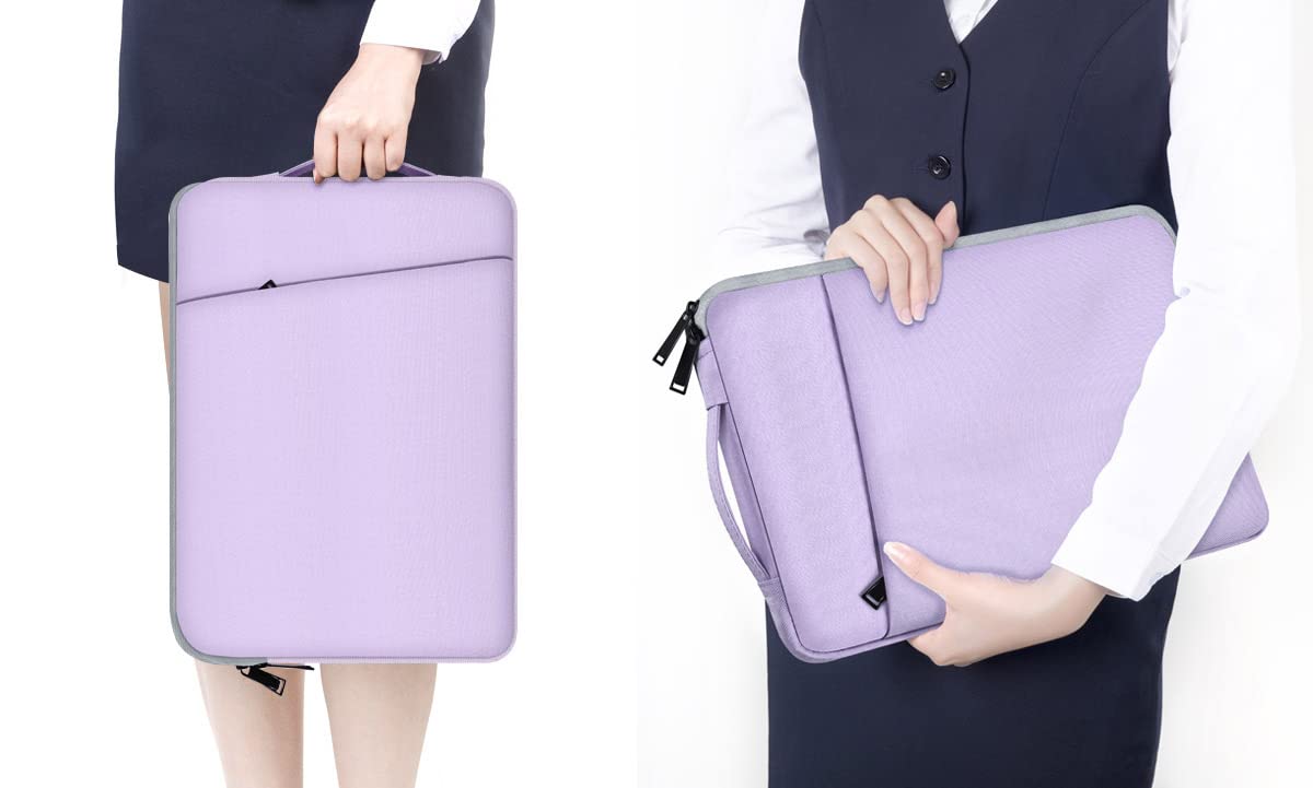 Laptop Sleeve 14 Inch Laptop Case Computer Bag for 15 inch New MacBook Air M4 A3241 M3 A3114 M2 A2941 2025-2023, Purple