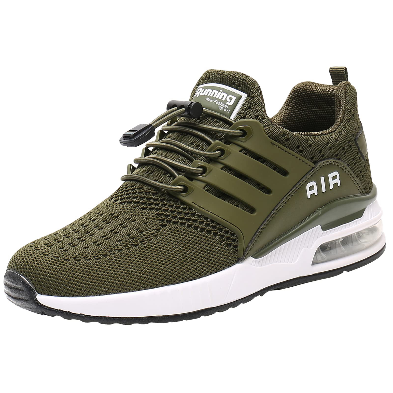 ADCORAN Womens Running Shoes Air Cushion Casual Walking Shoes Tennis Slip On Comfortable Workout Sneakers Green 9