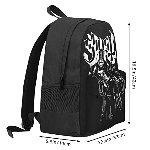 LIODFGLER ghost band logo unisex Lightweight backpack Traveling Backpack Multifunctional Cute Cool Lightweight Backpack Large Capacity