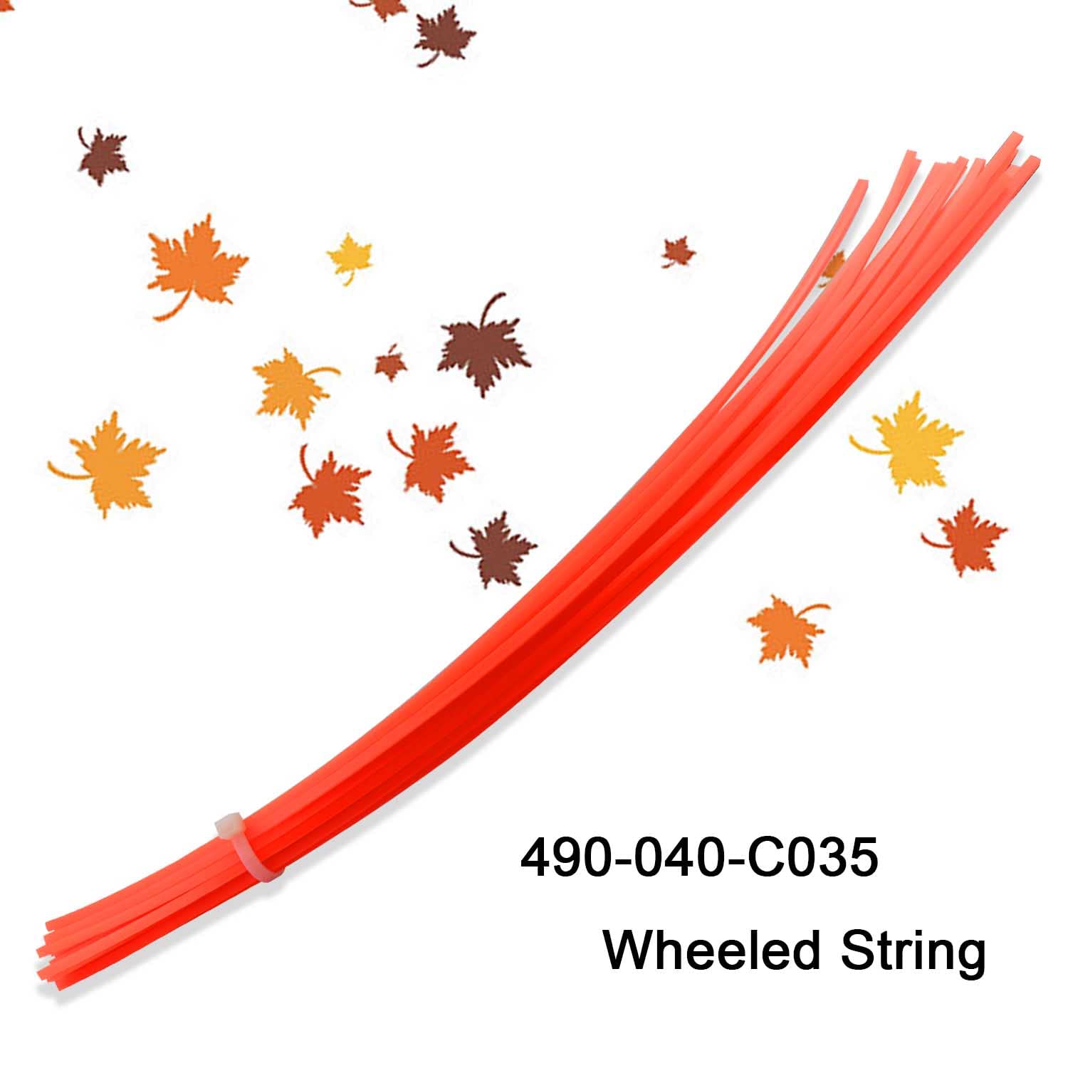 AMTHKNO 490-040-C035 18-Inch x .155" Trimmer Line/Cutting Lines, Compatible with MTD Cub Cadet Wheeled String Cutting Trimmer, Replace 743-0112 731-10080 Model. (20 Pack)