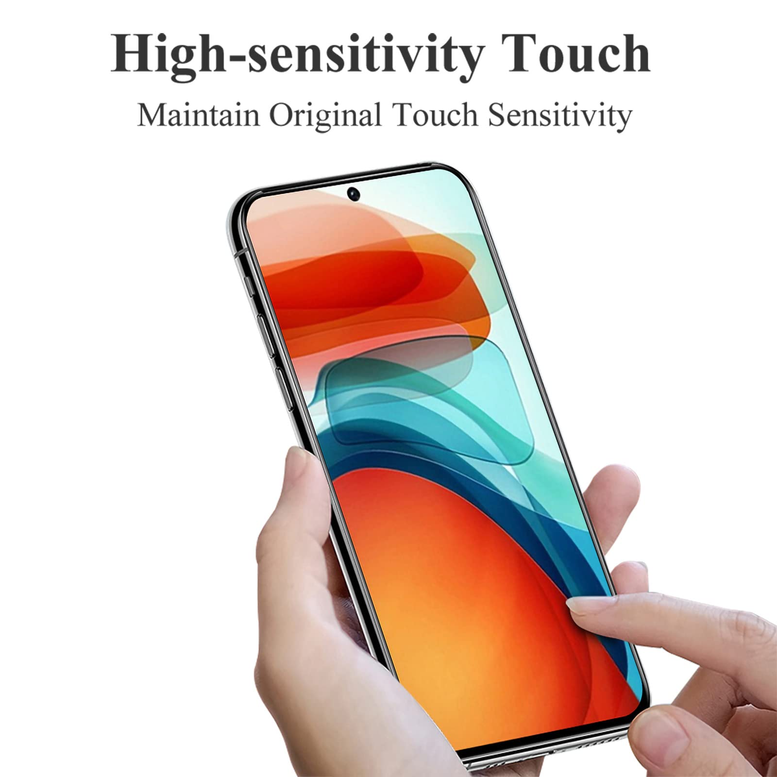 AKABEILA [3 Pack Screen Protector for Oppo Reno 7 4G 5G HD Tempered Glass Film 9H Hardness Case Friendly Easy Installation Anti Scratch Bubble Free [Full Coverage] 6.43" Black