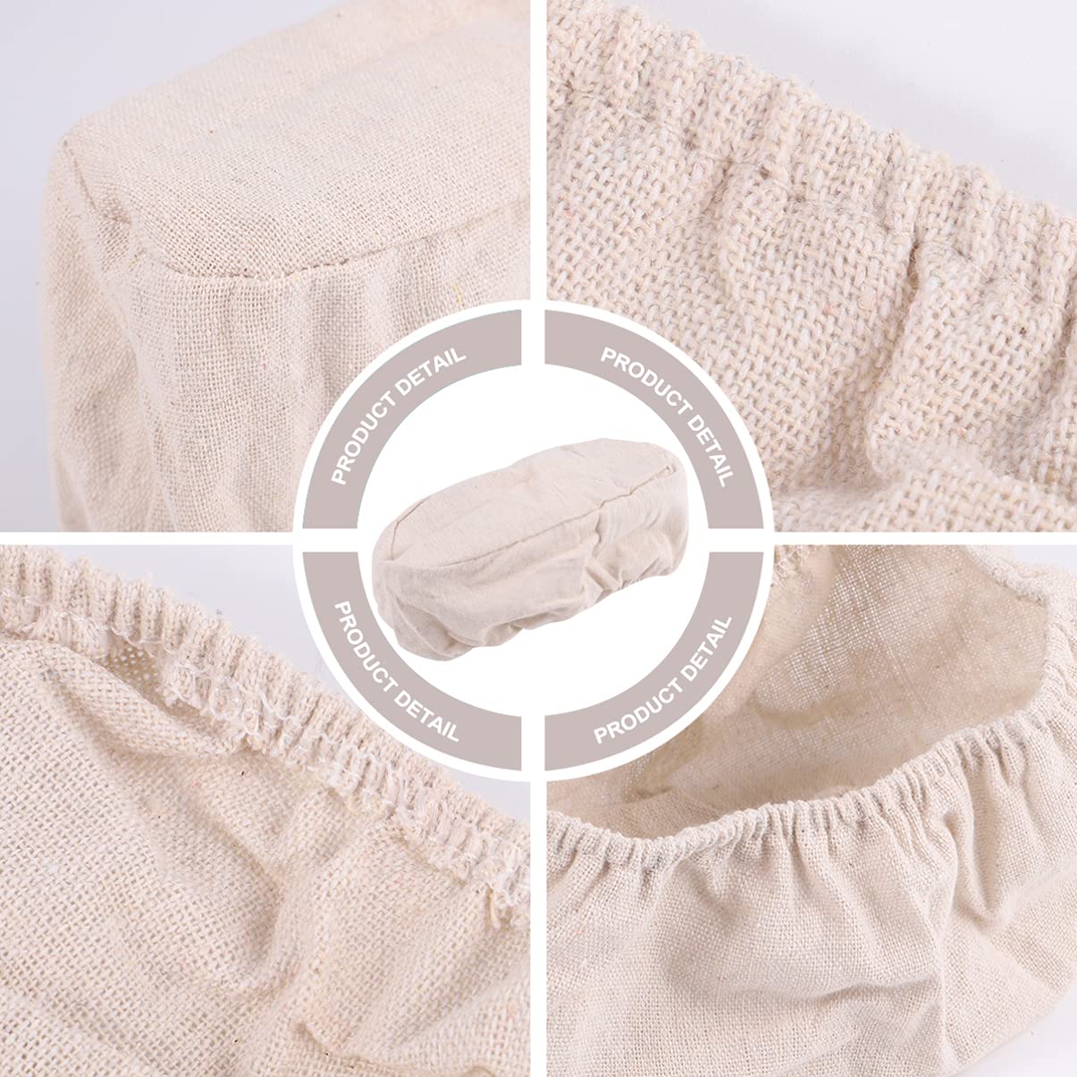 2pcs Bread Proofing Basket Cloth Covers Sourdough Bread Baking Supplies Basket Liners Home Kitchen Bakery