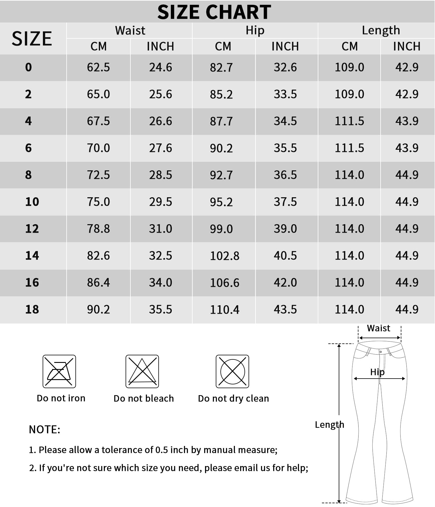 GALMINT Women's Fashion High Waisted Wide Leg Bootcut Slim Denim Flare Bellbottom Jeans (White, US 10)