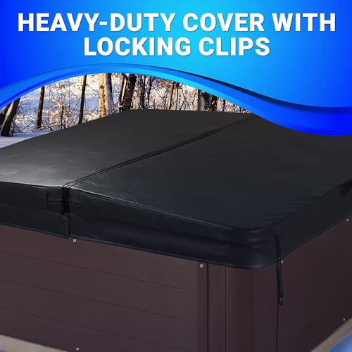 AquaLife Inland™ 5-6 Person 24-Jet Lounger Hot Tub with LED Lighting, Digital Control, Insulated Cover