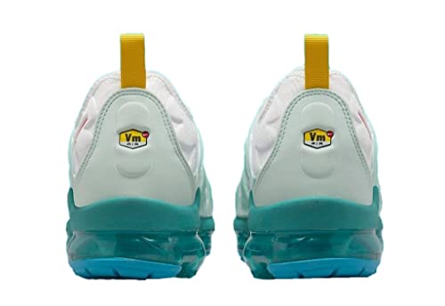 Nike mens Air Vapormax Plus, White/Laser Blue/Washed Teal/S, 8.5