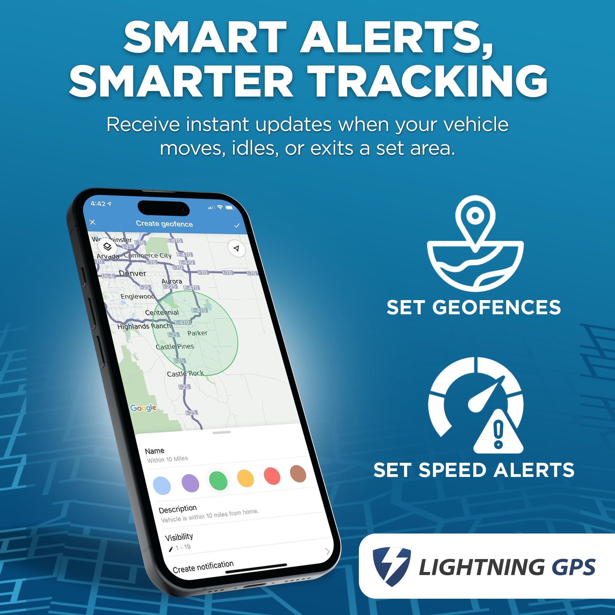 Lightning GPS Easy Wired 4G Vehicle GPS Tracker – Hardwired Hidden Tracking Device, Waterproof, Covert, Real-Time Fleet Security for Cars, Trucks, Motorcycles & Vehicles - Subscription Required