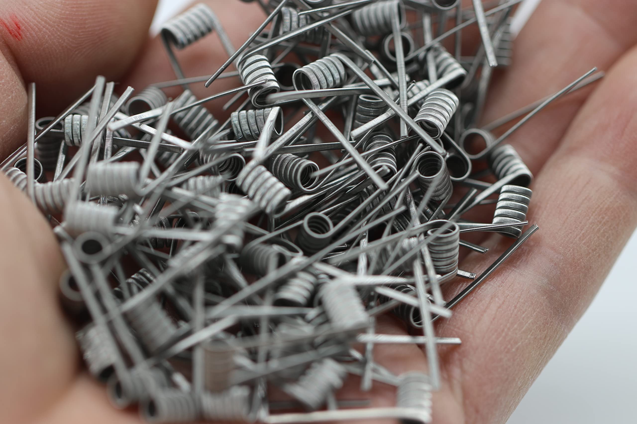 NNK Fused Clapton Coil Heating Resistance Wire Coil Nichrome Mixed Ni90+Ni80 0.26Ω Inner Diameter 3.0mm 100pcs/box
