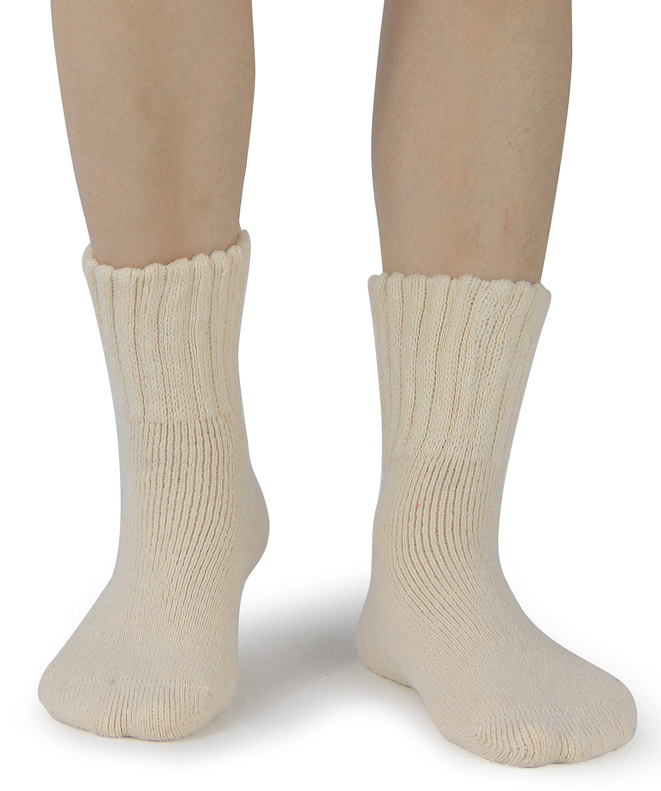 BenSorts Women Winter Solid Socks Thick Warm Wool Socks Cozy Crew Socks for Women Black White Gray Beige Brown 5 Pairs Pack