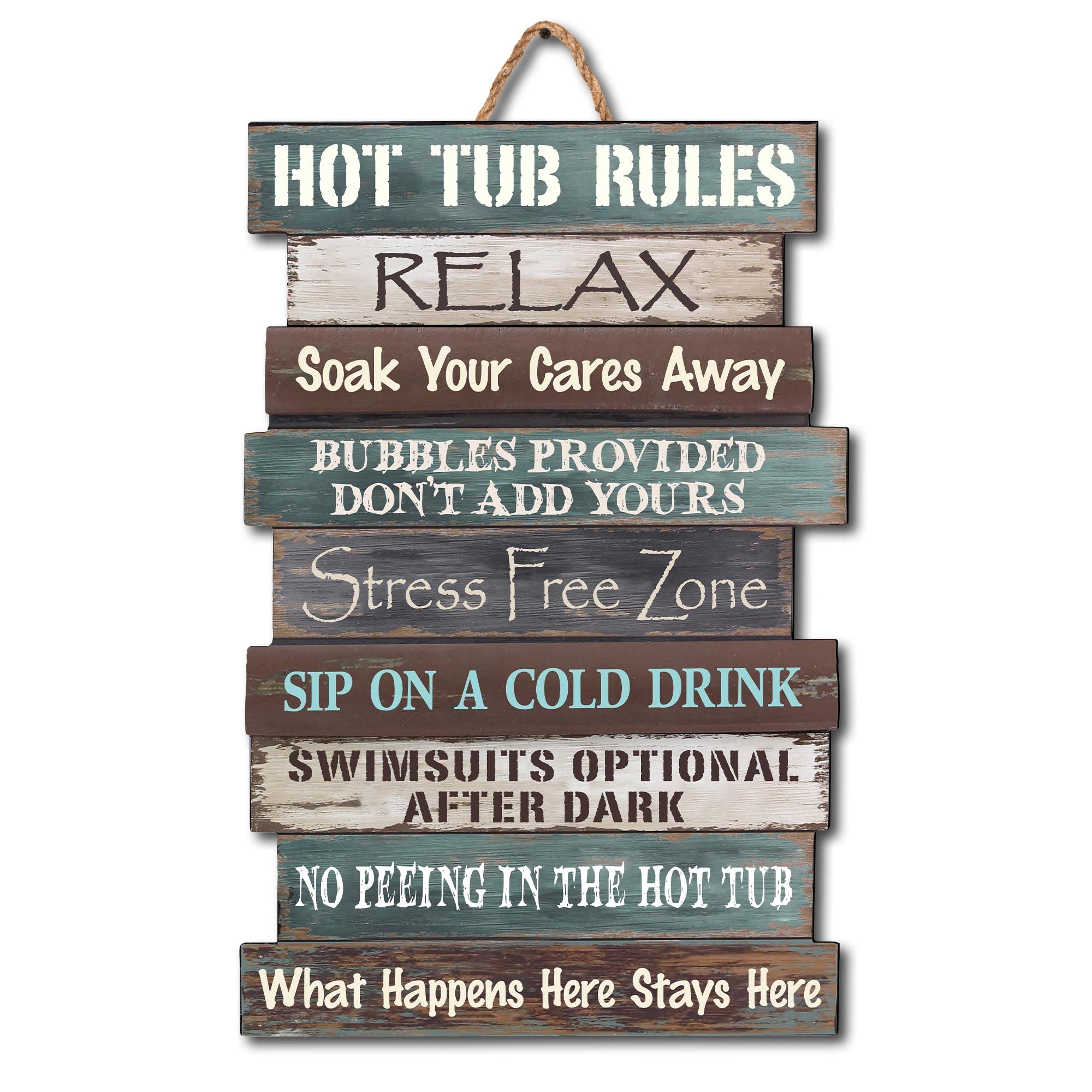 V VIBEPY All Over Print Hot Tub Rules Sign 8 Inches, 12 Inches, 18 Inches Funny Rules Sign, Bathroom Decoration Sign, Bathroom Sign, Hot Tub Sign, Bathroom Sign, Wooden Sign, Hot Tub Rules Wooden Sign