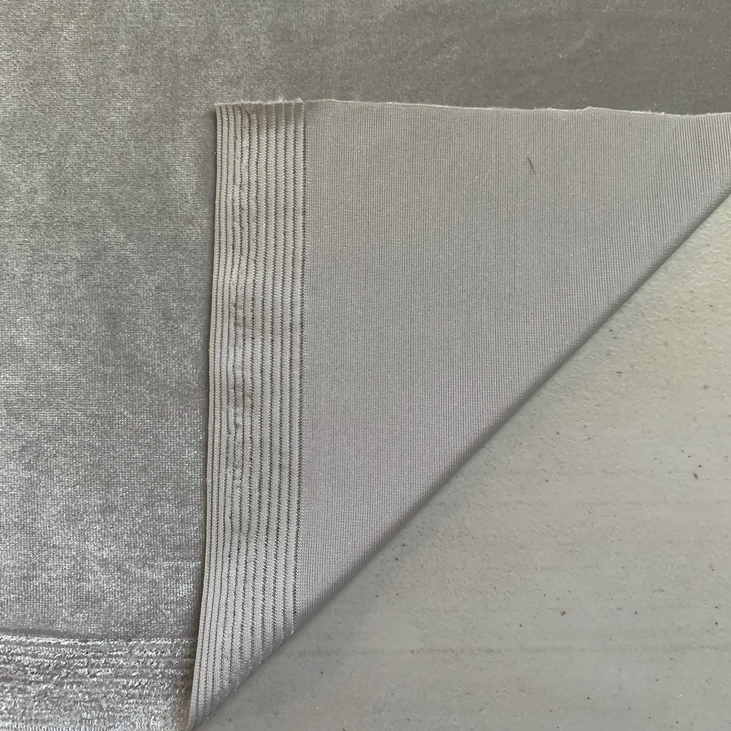 Princess Light Silver Grey Polyester Spandex Stretch Velvet Fabric by The Yard for Bows, Top Knots, Head Wraps, Clothes, Costumes, Crafts
