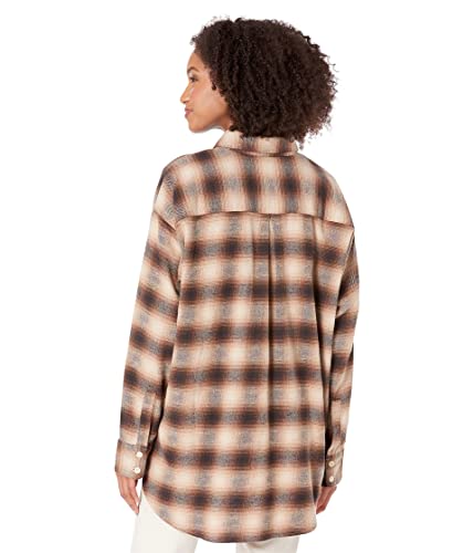 Levi's® Nola Menswear Shirt James Plaid Cement XS