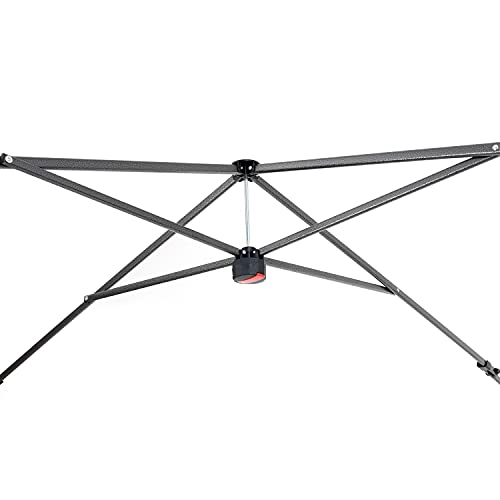 ARROWHEAD OUTDOOR 13βx13β Pop-Up Canopy & Instant Shelter, 150D Fabric Construction, Adjustable Height, Wheeled Carry Bag, Guide Ropes & Stakes Included, Brown & Tan v2 (New) (KGS0389U)