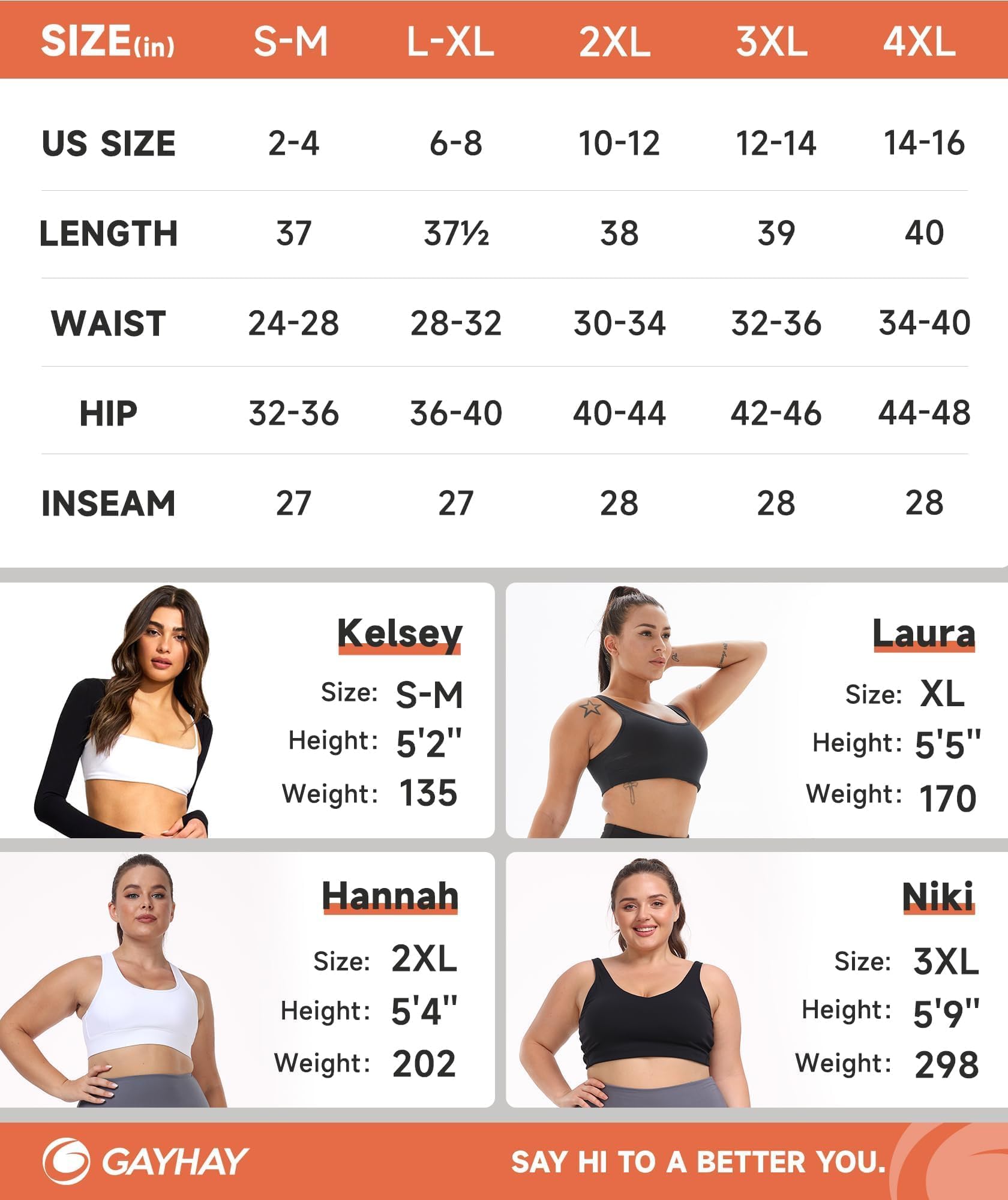 GAYHAY High Waisted Leggings with Pockets for Women - Soft Opaque Tummy Control Pants for Running Cycling Yoga