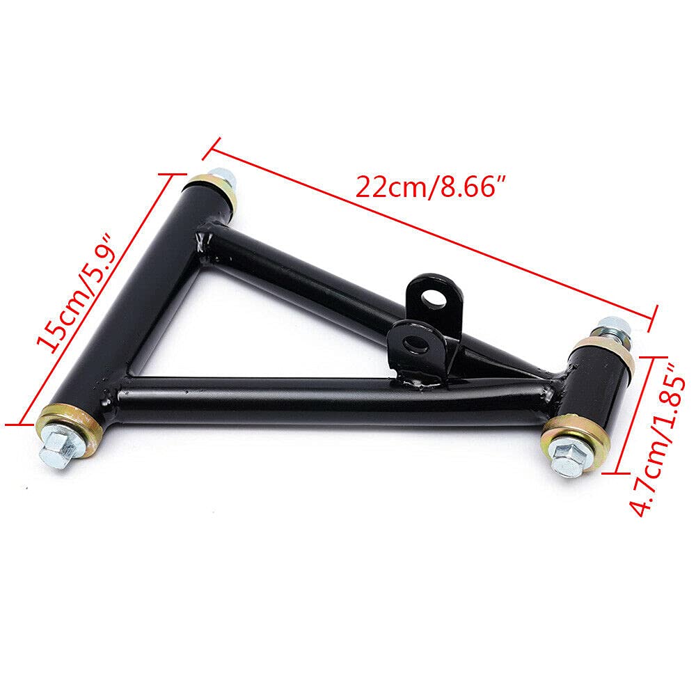 1 Set Front Suspension Swing Arm Assembly Upper/Lower Swingarm Front Suspension Arm Assembly for Quad Bike Buggy Go Kart