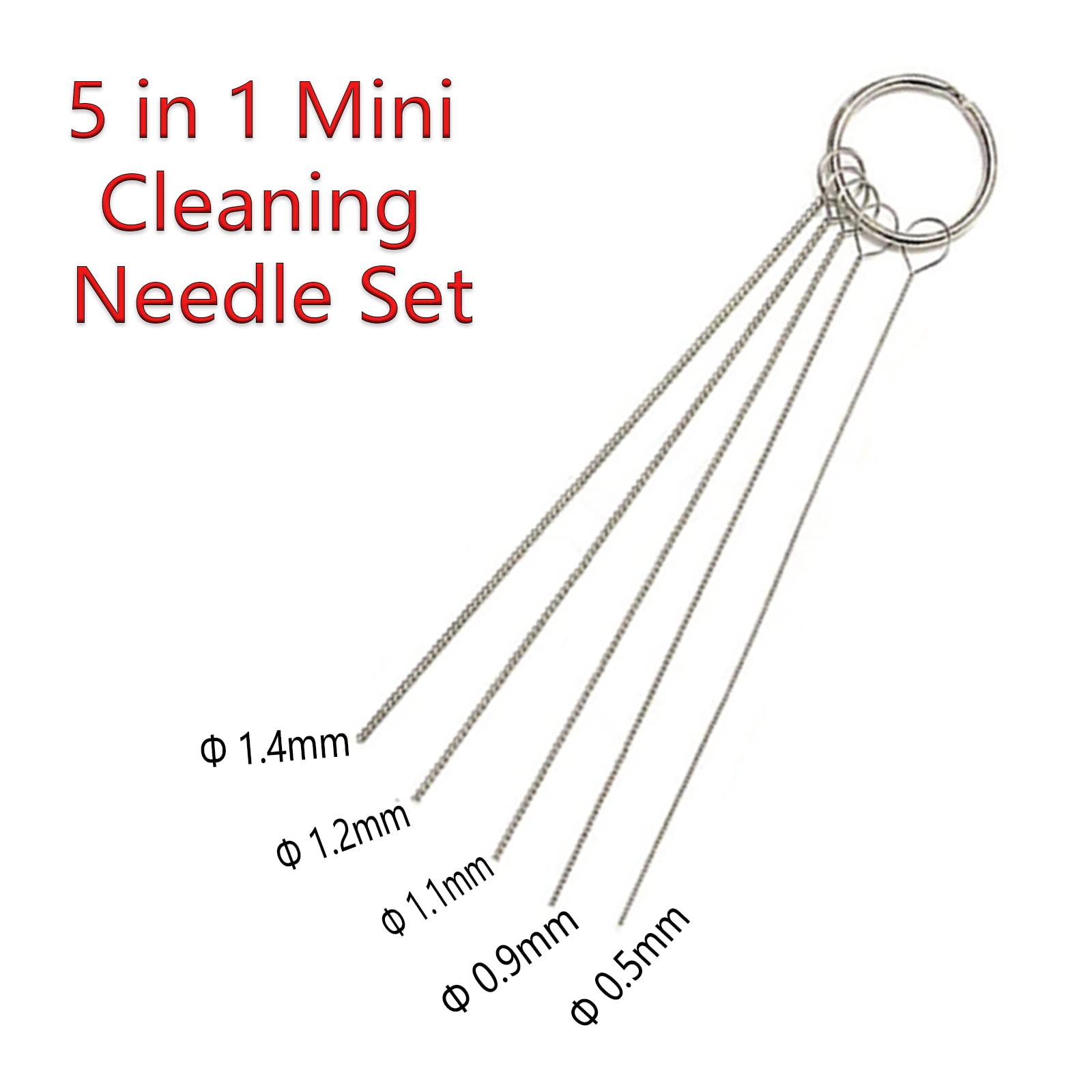 Joyangy Airbrush Cleaning Kit, Spray Gun Cleaning Brush Kit, Air Brushes Cleaner Kit for Painting Kit, 1 Set 5Pcs Cleaning Needles, 1 Set 5Pcs Cleaning Brushes and 1 Wash Needle…