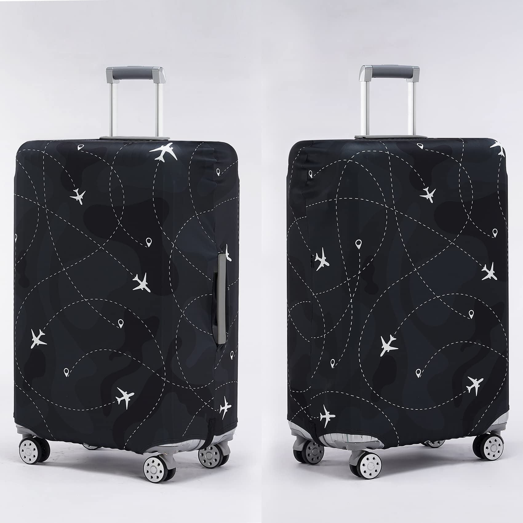 Travelkin Luggage Cover For Suitcase Tsa Approved, Suitcase Cover Protector Fits 18-32 Inch Luggage(M for 22-25 Inch Luggage)