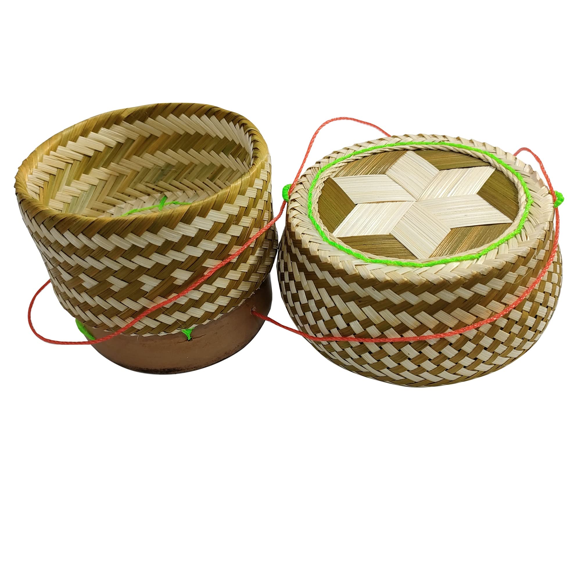 Heavens Tvcz Sticky Rice Basket Serving Thai Laos Small Handmade Bamboo to Keep Sticky Rice Warm for Restaurant