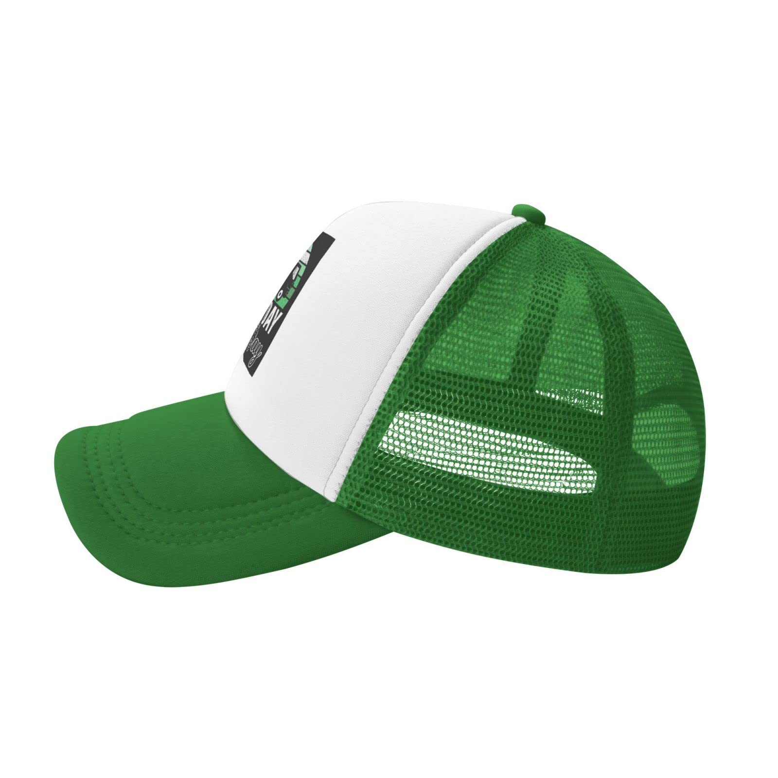 Trash Day Best Day Waste Management Garbage Truck Trucker Hat Green Men Mesh Back Adjustable Women Sun Summer Snapback Dad Baseball Cap